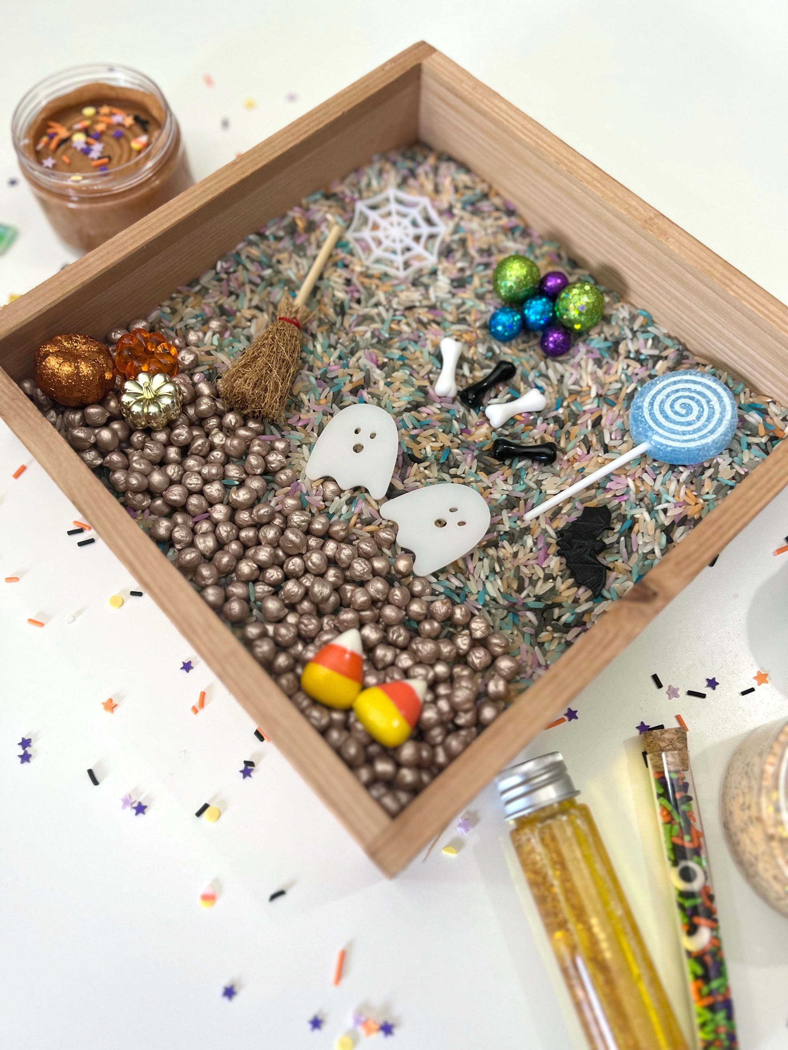 Halloween Candy Sensory Kit | Rainbow Sensory Bins